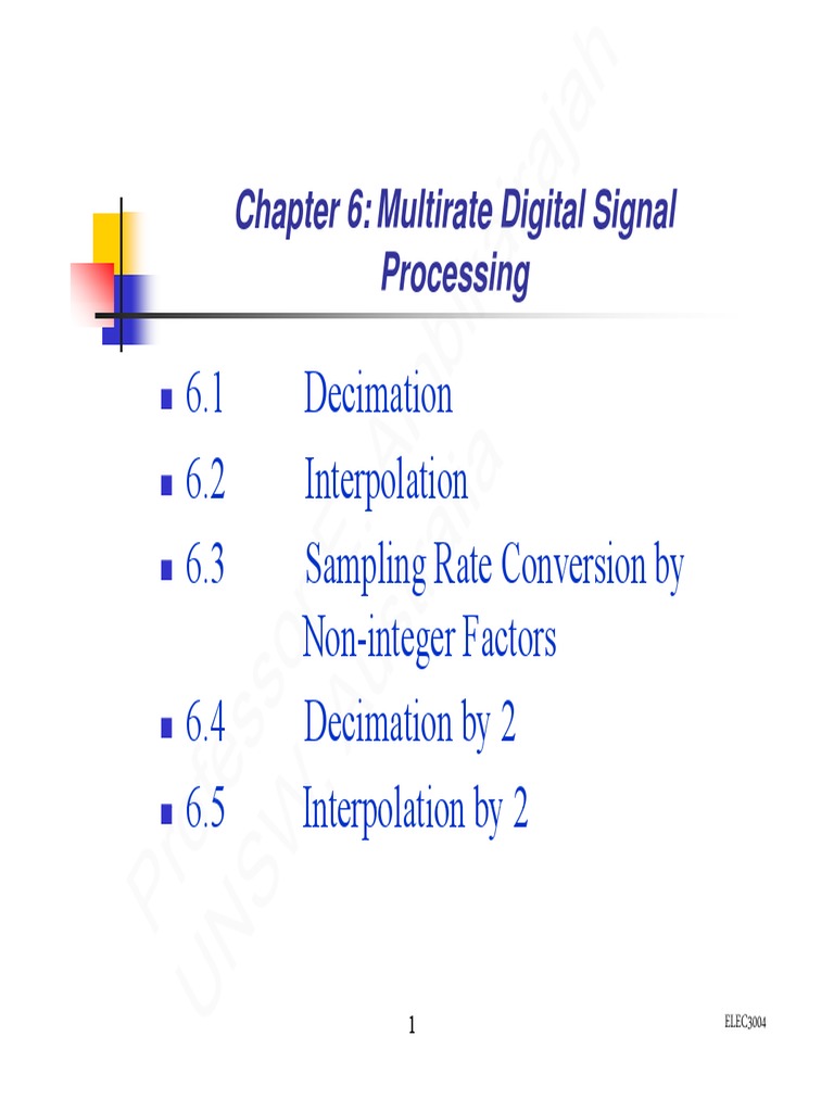 DSP9 PDF | PDF | Sampling (Signal Processing) | Low Pass Filter