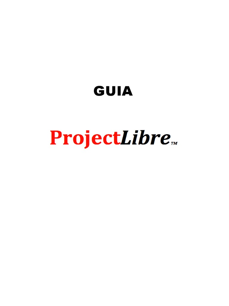 Guia Project Libre v1 0 | PDF | Gestão de projetos | Programas