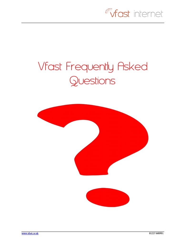 Vfast Frequently Asked Questions: WWW - Vfast.co - Uk | PDF | Computer ...
