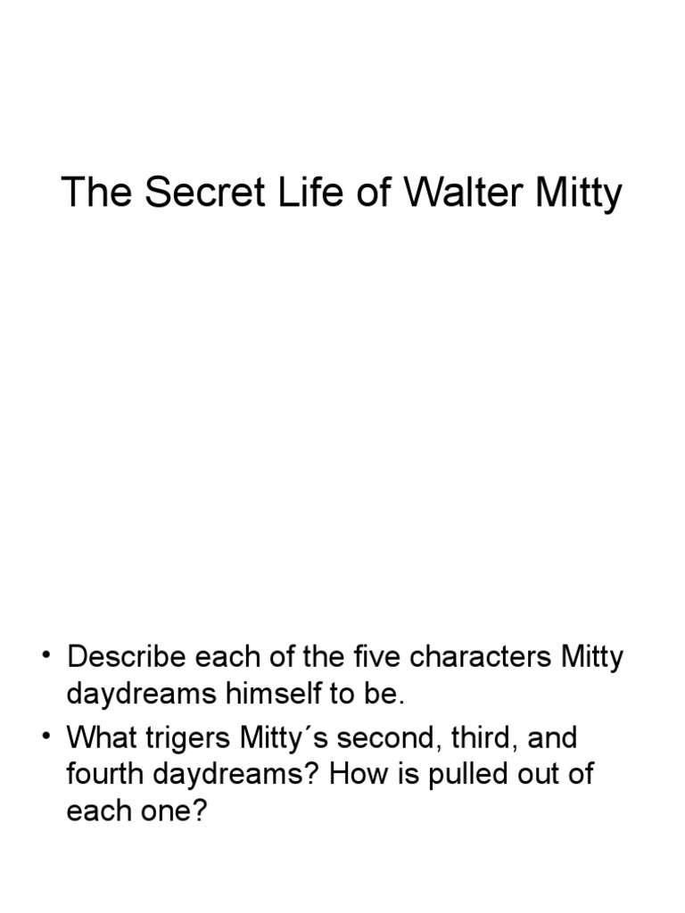 Walter Mitty's Daydream Analysis | PDF | Young Adult