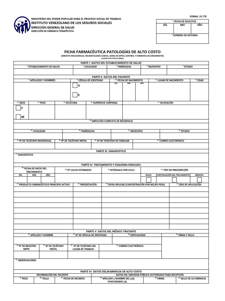 Ficha Ivss | PDF | Farmacia | Farmacéutico