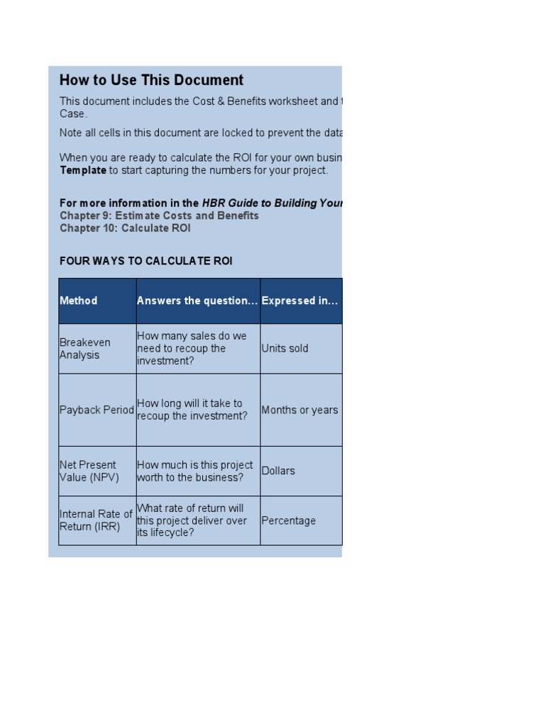 XYZ Energy ROI | PDF | Net Present Value | Internal Rate Of Return