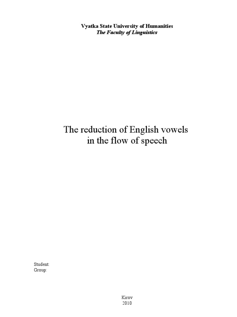Vowel Reduction | PDF | Vowel | Stress (Linguistics)