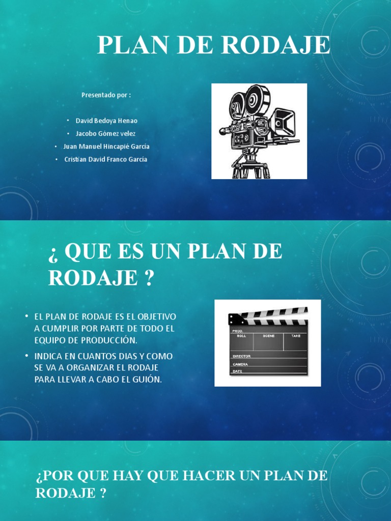 Plan de Rodaje | PDF