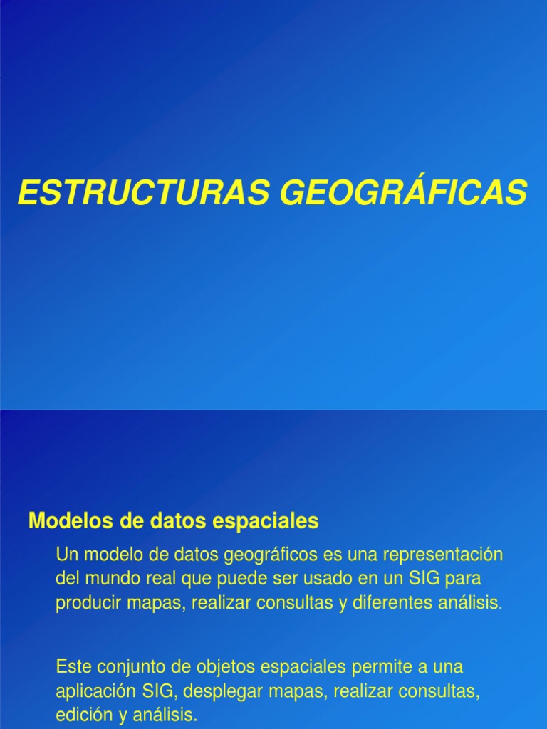 Tema - Estructuras Geograficas - CM | PDF | Sistema de información ...