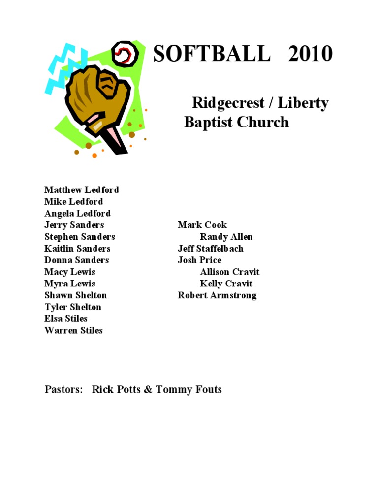 Softball 2010 | PDF | Self-Improvement