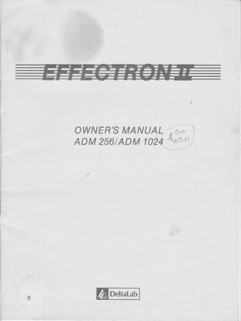 Effectron II Manual PDF | Download Free PDF | Pitch (Music) | Feedback