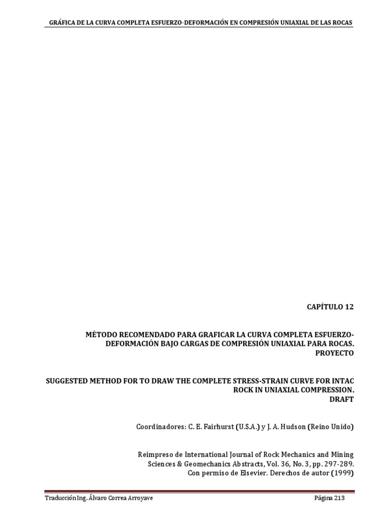 12, Gráfica de La Curva Completa Esfuerzo-Deformación A La Compresión ...