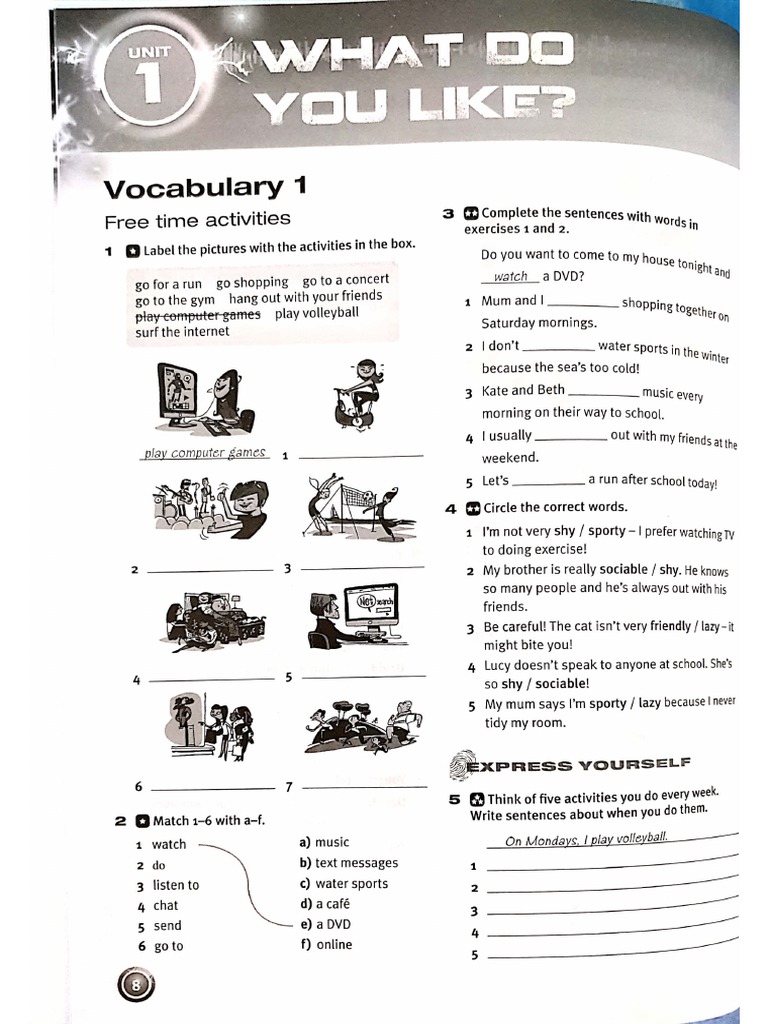 Pulse 2 Workbook Unit 1 | PDF
