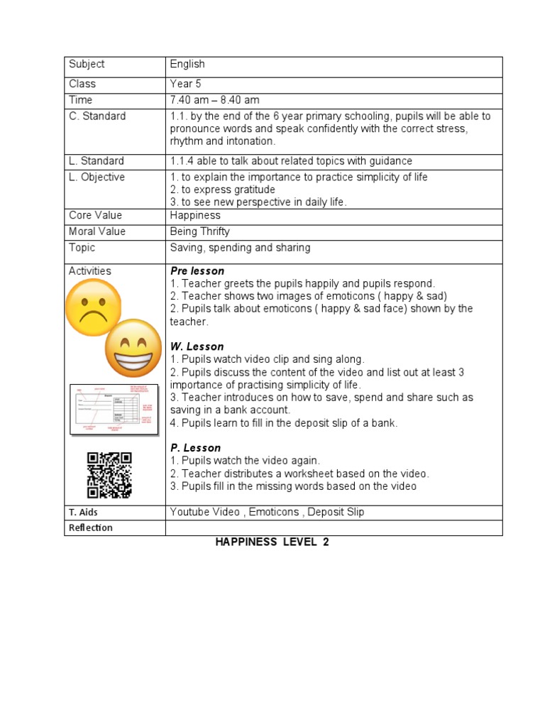 Civic English HAPPINESS Level2 | PDF