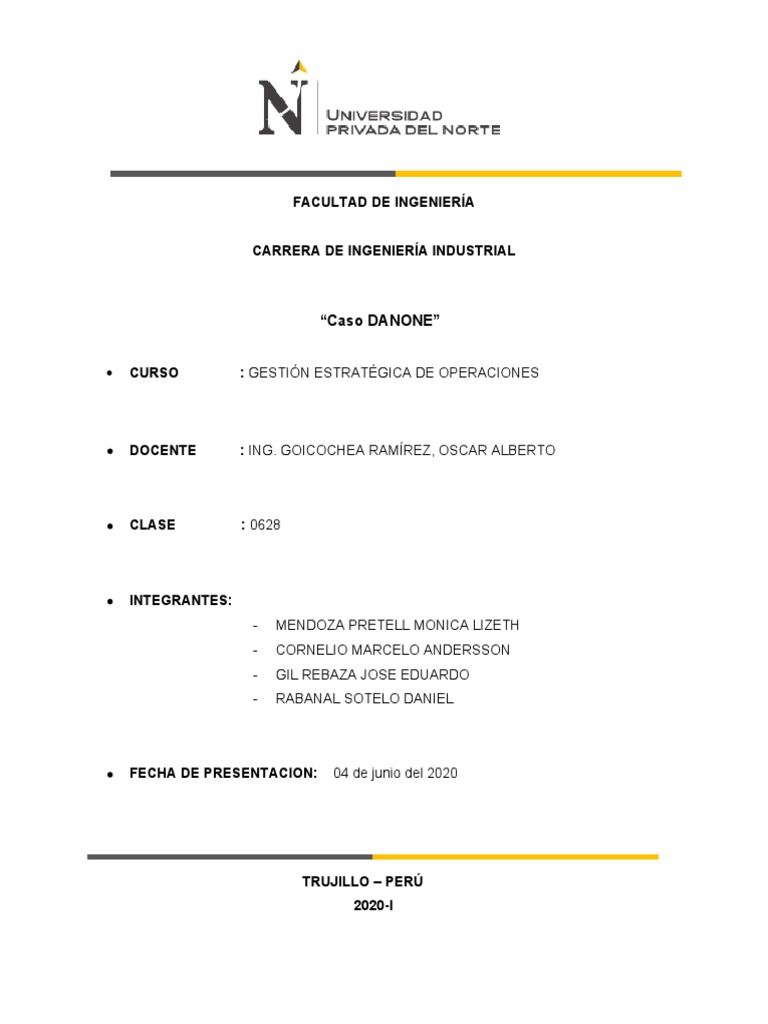 Caso Danone | PDF | Logística | Outsourcing