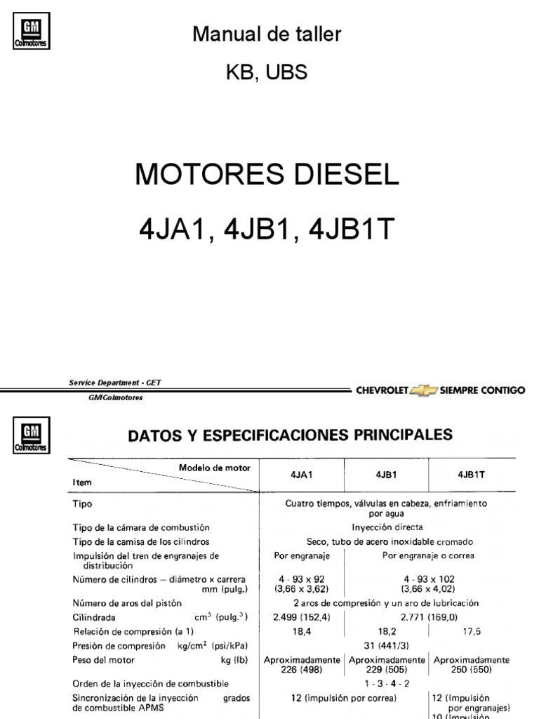 Motor 4ja1 4jb1 4jb1t PDF | PDF | Technology & Engineering