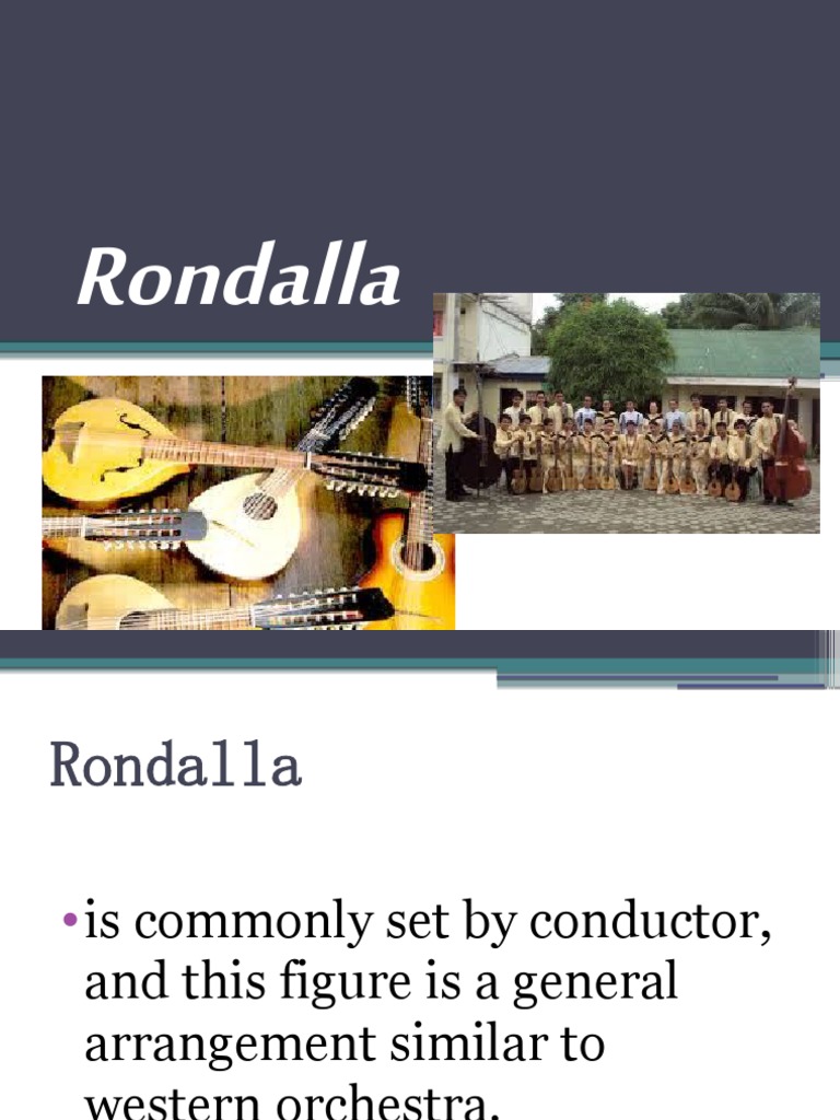 Rondalla Instrument Arrangement Guide | PDF