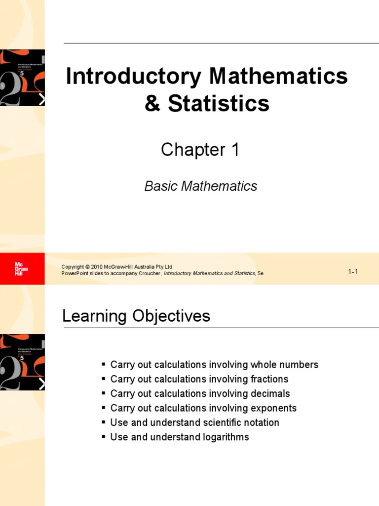 Introductory Mathematics & Statistics | PDF | Fraction (Mathematics ...