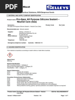 Sunlight Dishwashing Liquid New MSDS | PDF | Dangerous Goods | Toxicity