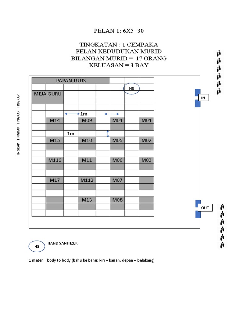 2020 - Covid - Template Pelan Kedudukan Murid Dalam Kelas | PDF 2020 - Covid - Template Pelan Kedudukan Murid Dalam Kelas | PDF