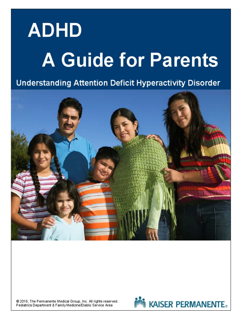 Adhd A Guide For Parents: Understanding Attention Deficit Hyperactivity ...