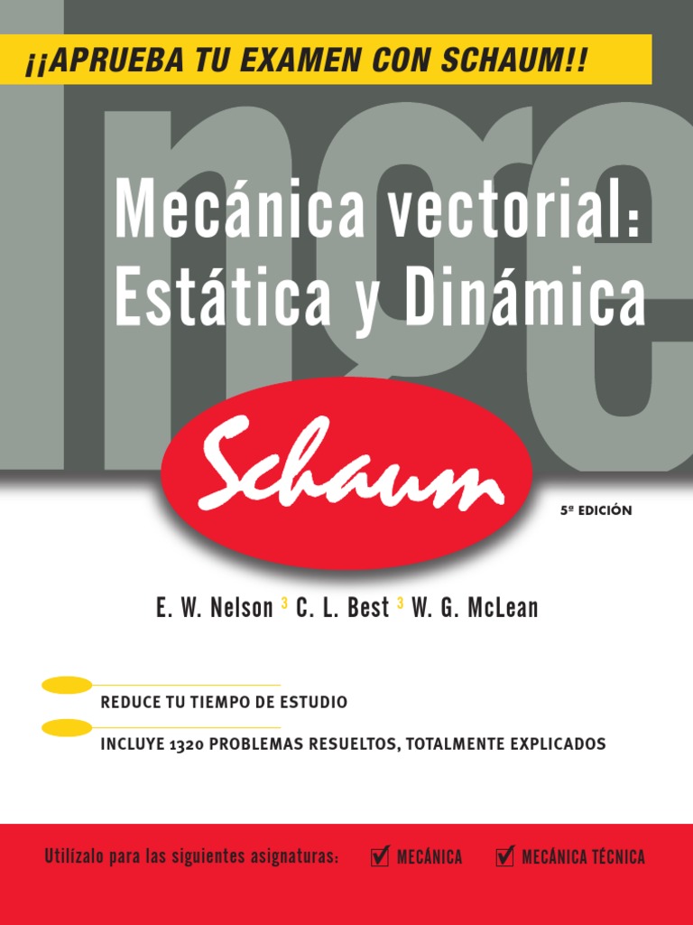 Mecánica Vectorial Estática Y Dinámica 5a Ed Pdf Vector