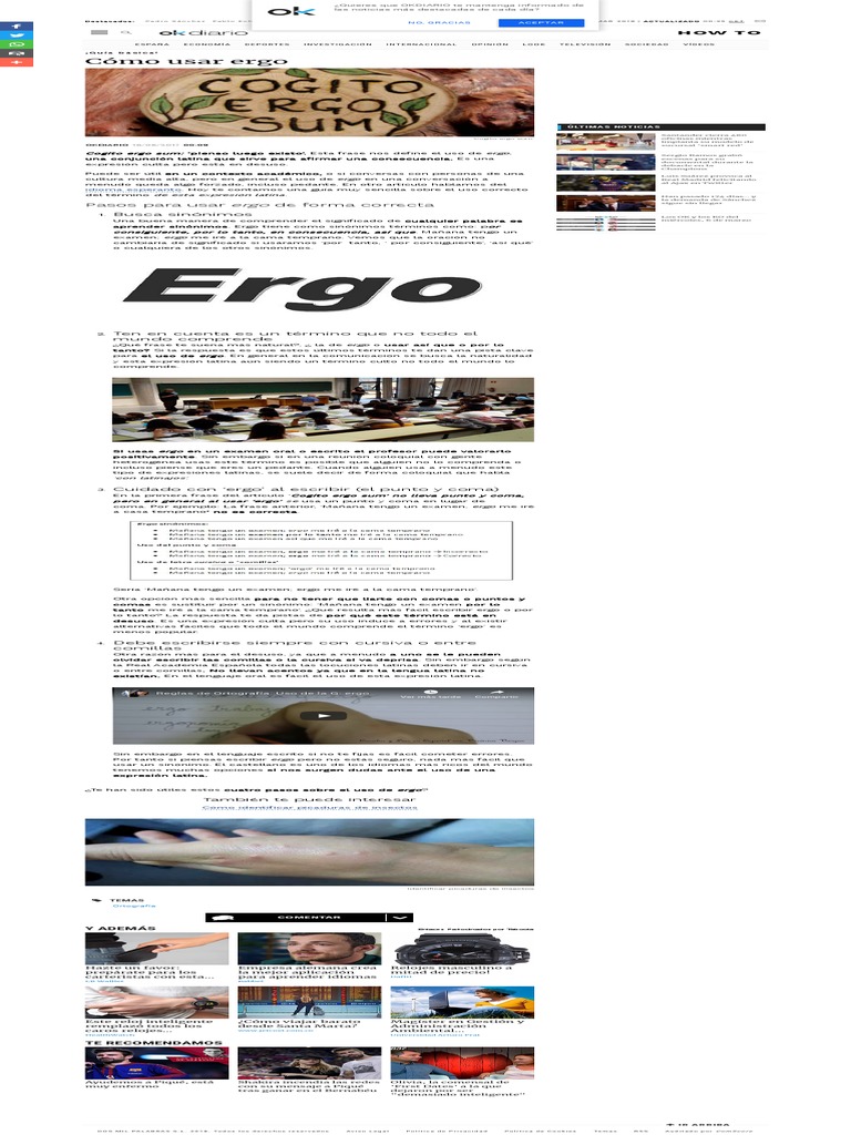 Guía para usar "ergo" correctamente | PDF | Comillas | Los símbolos
