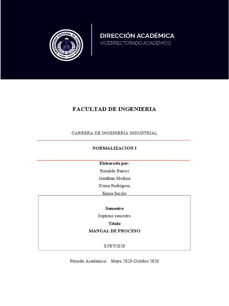 Manual de Procesos | PDF | Calidad (comercial) | Sectores Economicos