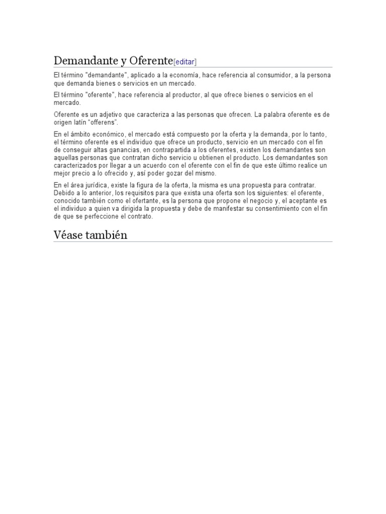 Demandante y Oferente | PDF | Ciencias sociales