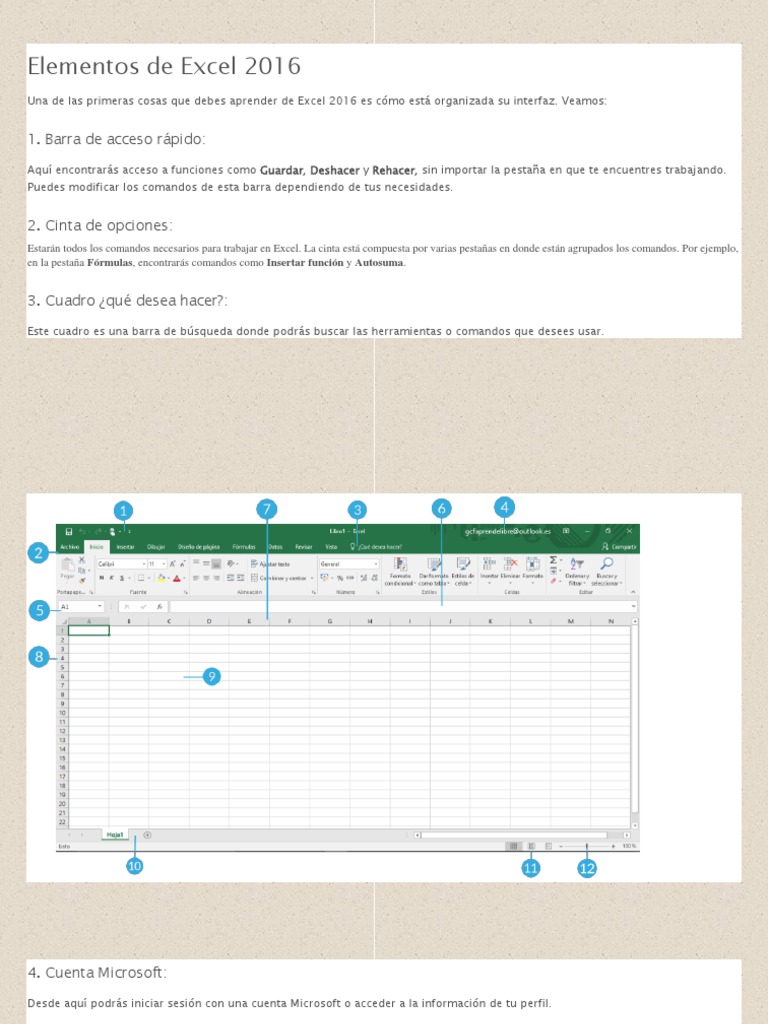 Elementos de Excel 2016 PDF | PDF Elementos de Excel 2016 PDF | PDF