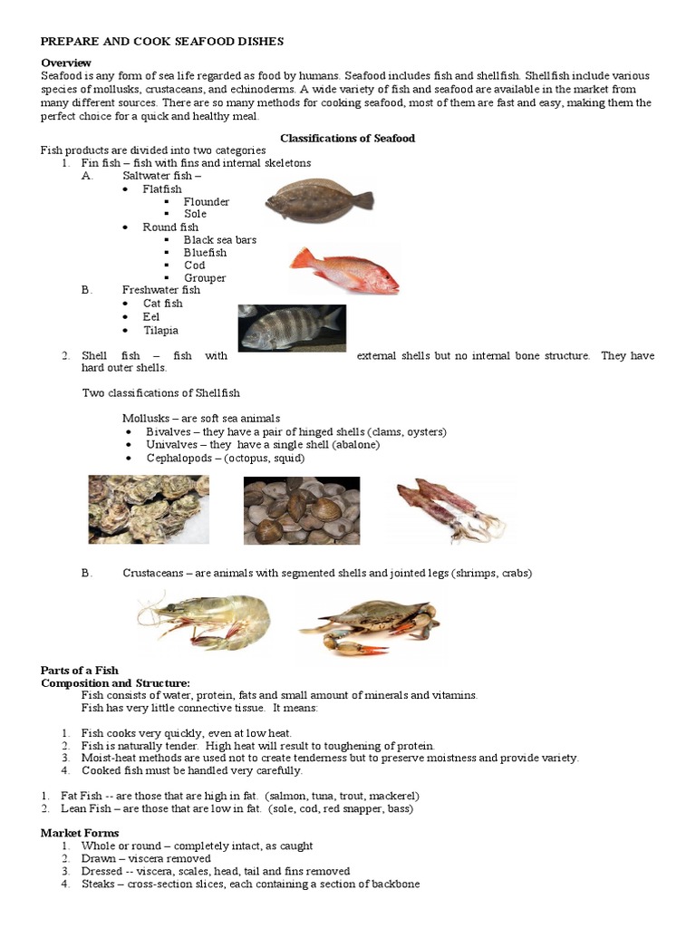 Cookery Lecture 3rd Quarter | PDF | Shellfish | Grilling