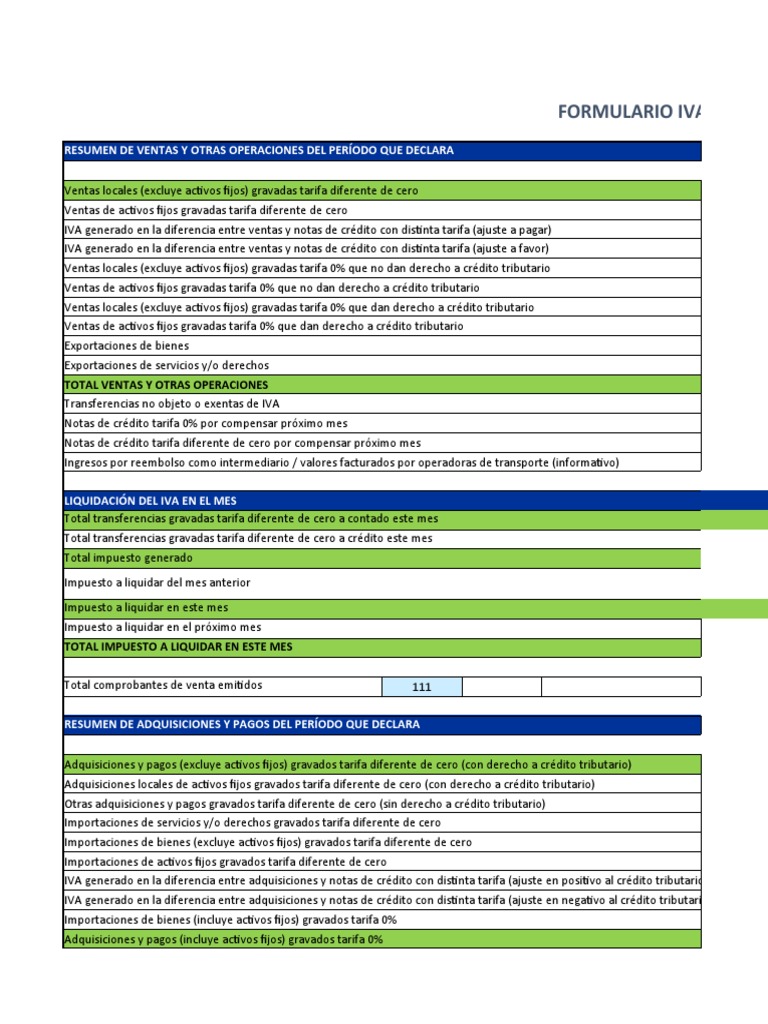 Ejercicios Formulario Iva Practica | PDF | Impuesto al valor agregado ...