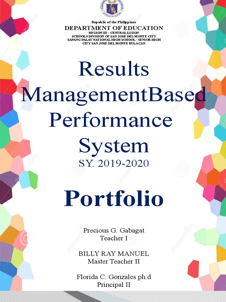 IPCRF PORTFOLIO - Docx Cover Pages | PDF