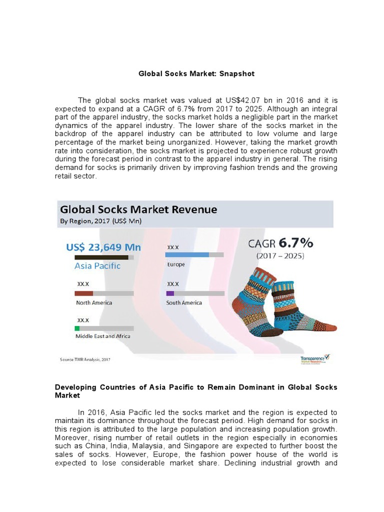 Global Socks Market | PDF | Sock | Economic Growth