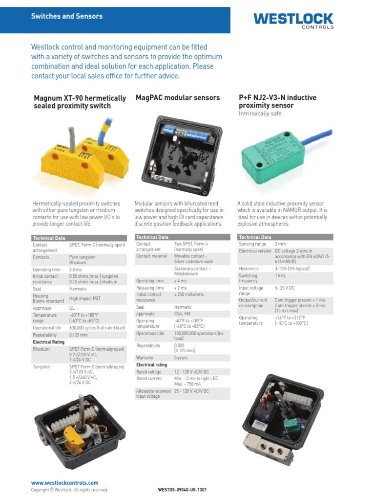 Magnum Xt-90 Hermetically Sealed Proximity Switch Magpac Modular ...