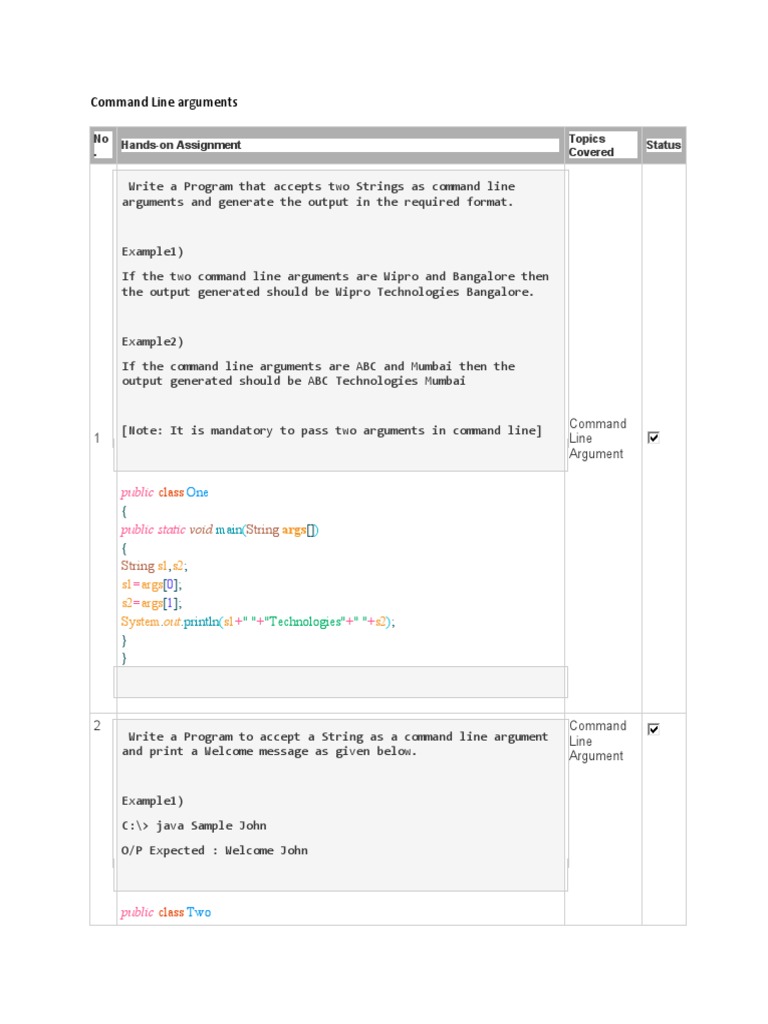Wipro Practice Qs | PDF | Method (Computer Programming) | Array Data ...