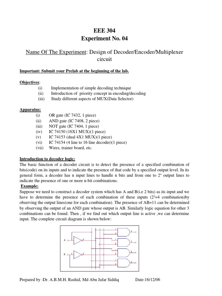 EEE 304 - Exp4 PDF | PDF | Digital Technology | Information And ...