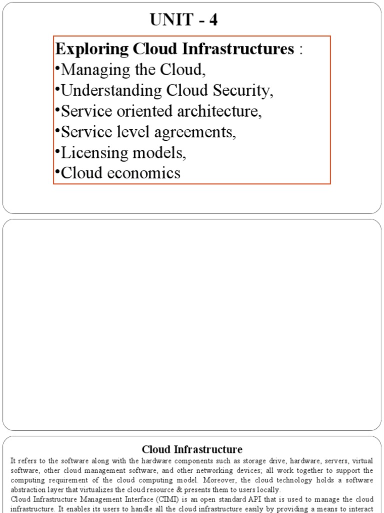 Exploring Cloud Infrastructures | PDF | Service Oriented Architecture | Cloud Computing