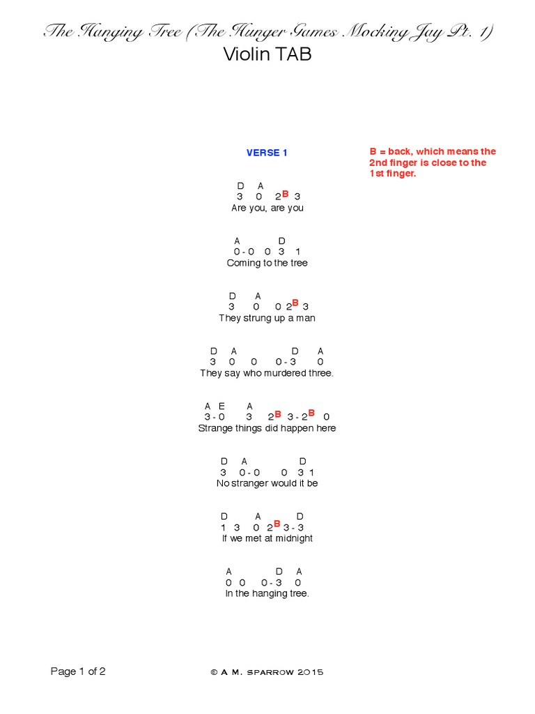 Hanging Tree TABS