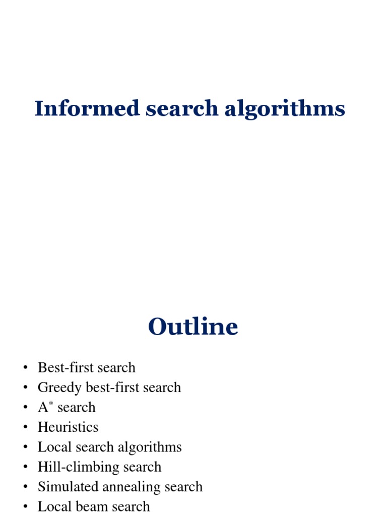 4.module3 INFORMED SEARCH 3 | PDF | Mathematical Optimization | Theoretical Computer Science