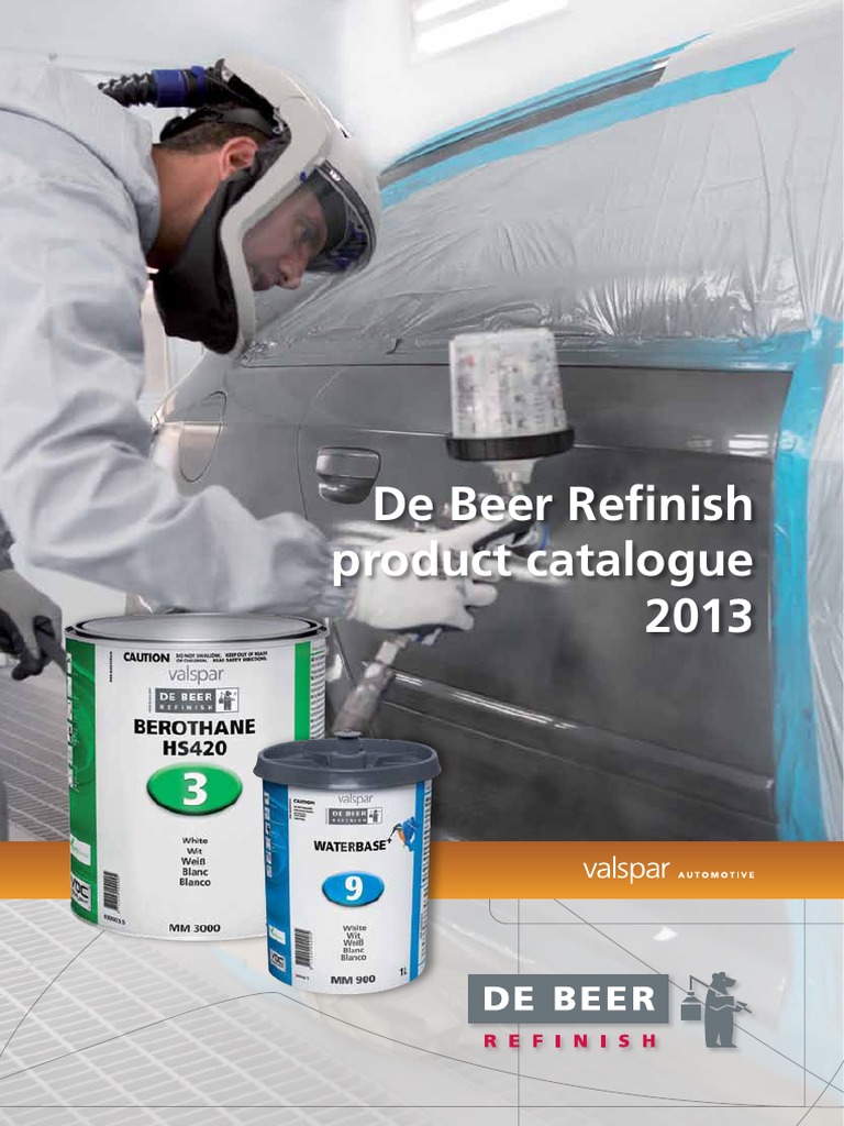 De Beer Refinish Product Catalogue 2013 | PDF | Epoxy | Chemical Substances