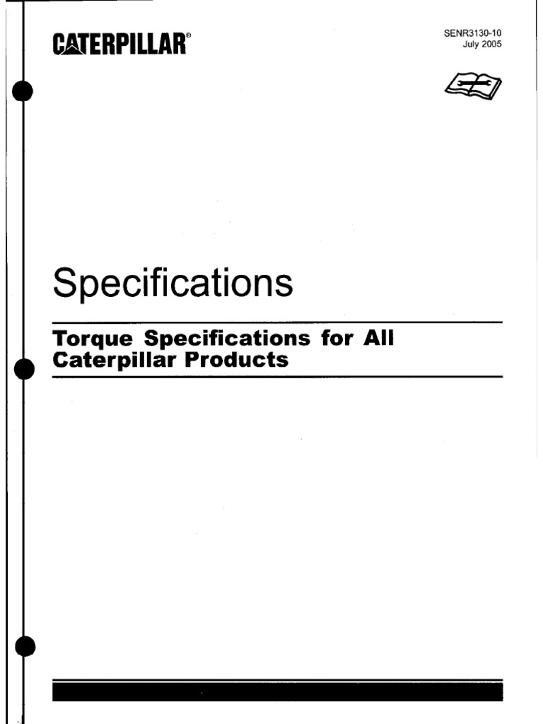 CAT - ALL Torque Specs - 2005 | PDF