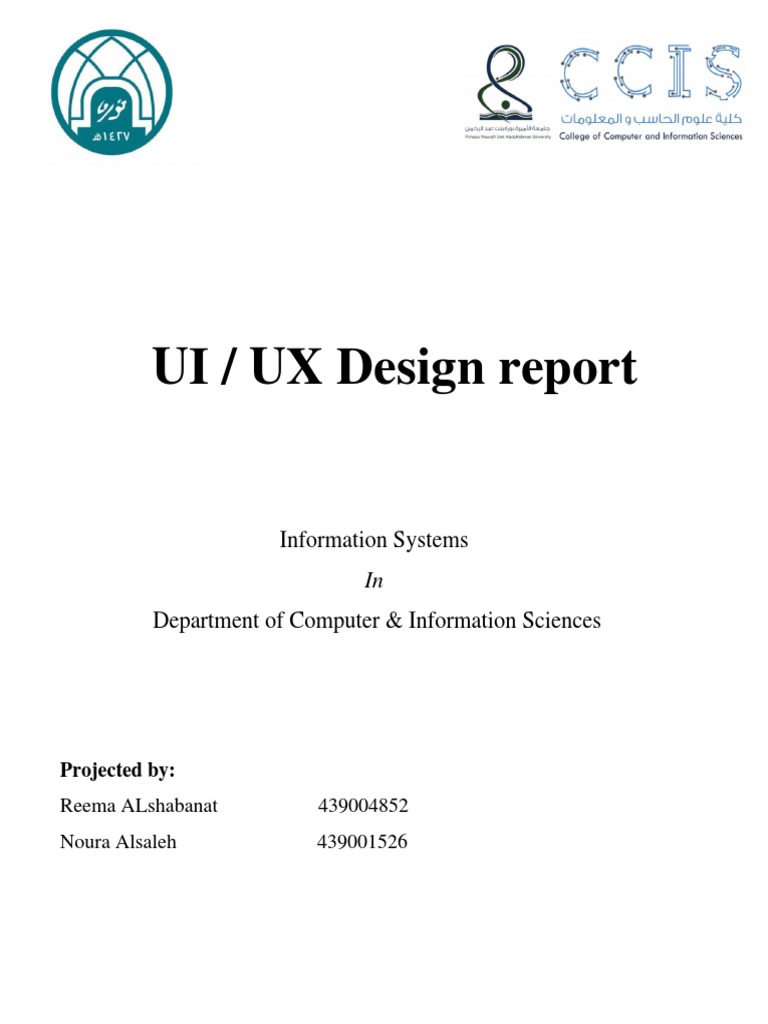 UI/UX Report: Design Elements and Tools | PDF | User Interface | Computing