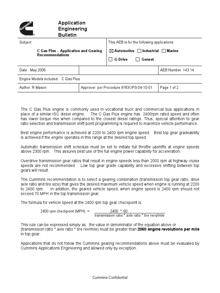 Application Engineering Bulletin | PDF | Transmission (Mechanics ...
