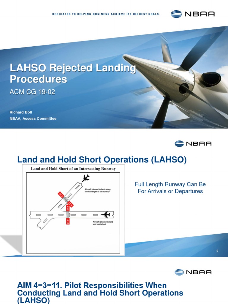 LAHSO Rejected Landing Procedures Guide | PDF | Air Traffic Control ...