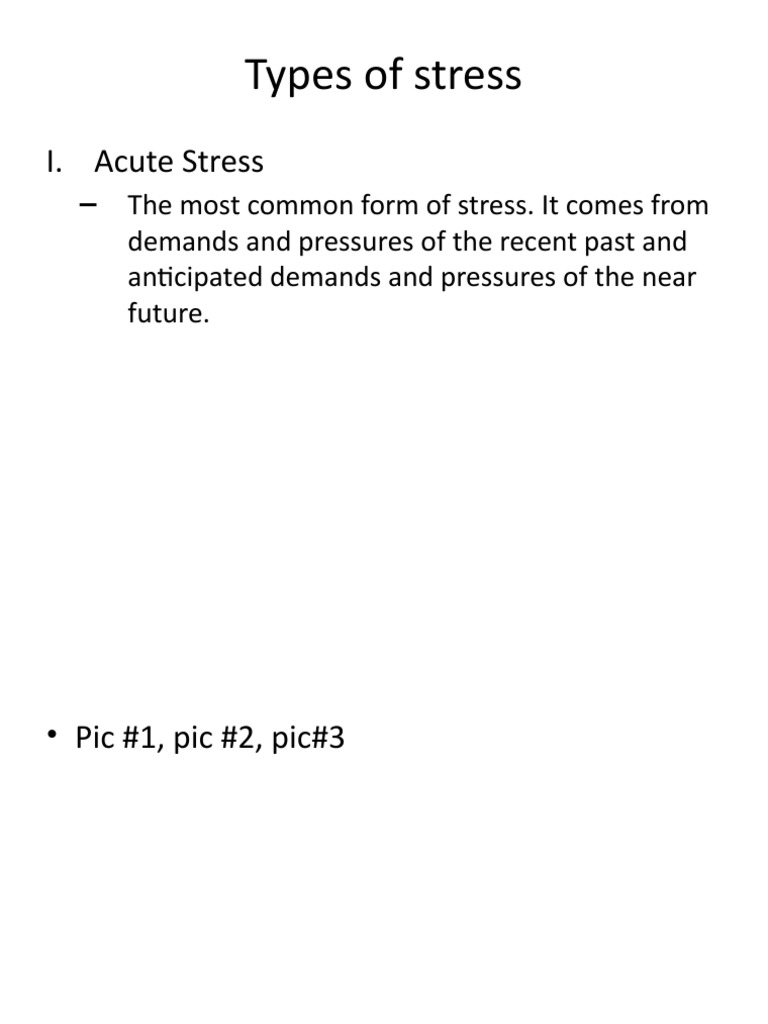 Types of Stress | PDF