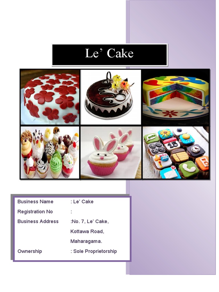 Business Plan of A Bakery | PDF | Cupcake | Cakes