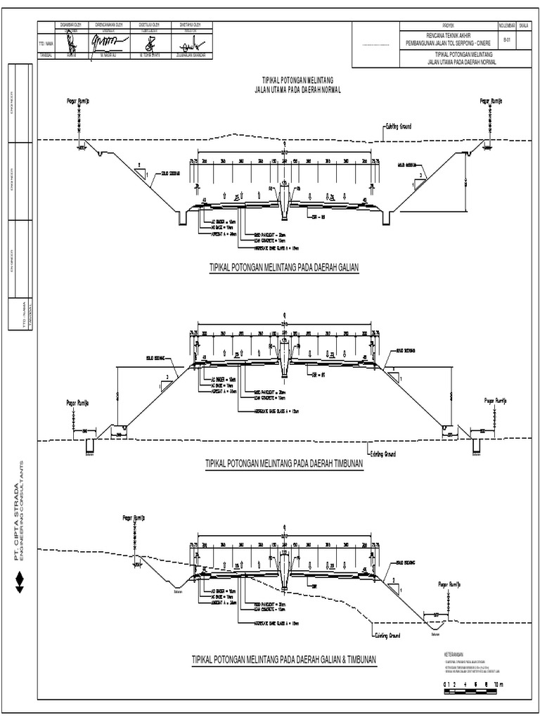 B-01-06 TIPIKAL POTONGAN MELINTANG-Layout1 | PDF