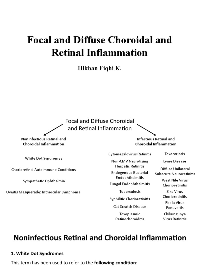FIQ - Focal and Diffuse Choroidal and Retinal Inflammation | PDF ...