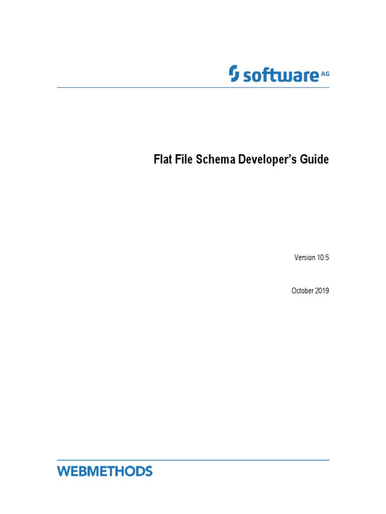 10-5 Flat File Schema Developers Guide | PDF | Xml Schema | File Format