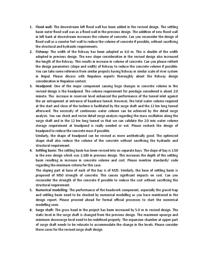 Design Review Report | PDF | Reservoir | Flood