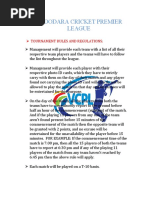 Cricket Scorecard Template | PDF