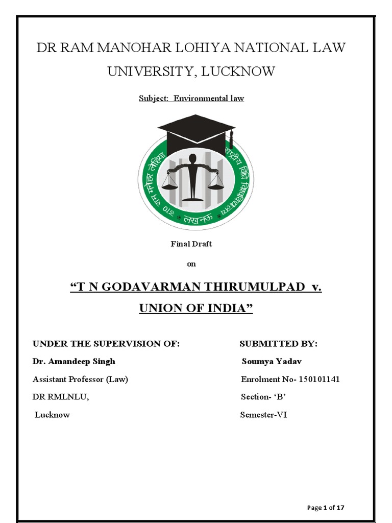 Environment Law Project 2 | PDF | Separation Of Powers | Judiciaries