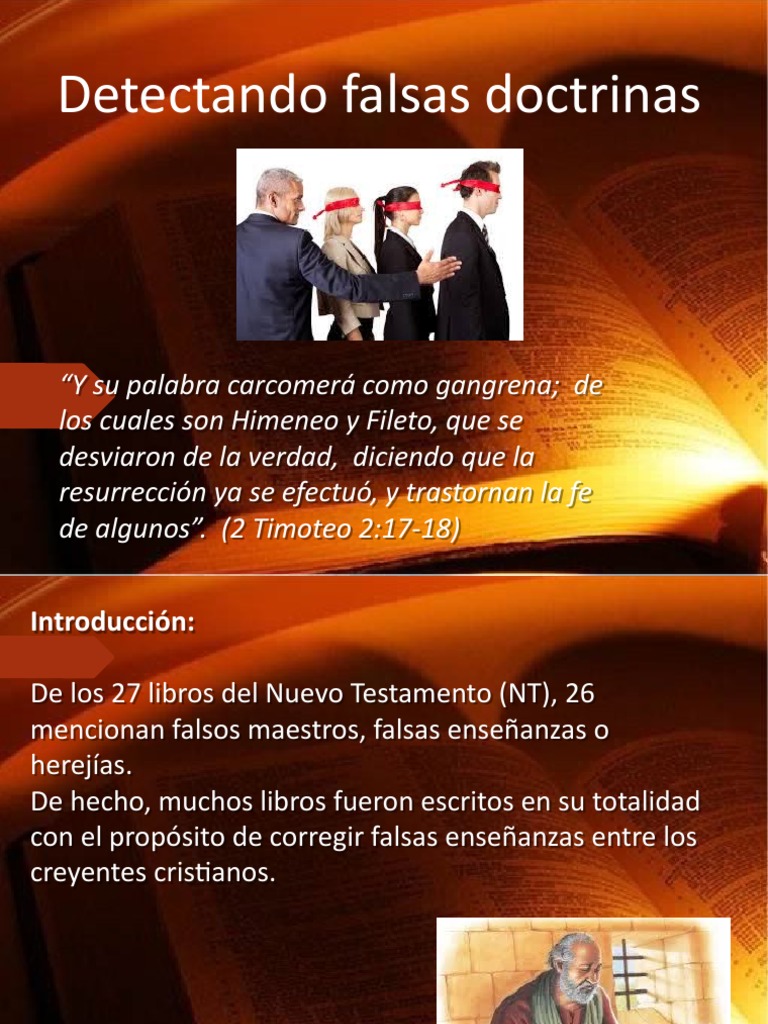 Estudio Bíblico Sobre Las Falsas Doctrinas | PDF | Biblia | Profeta